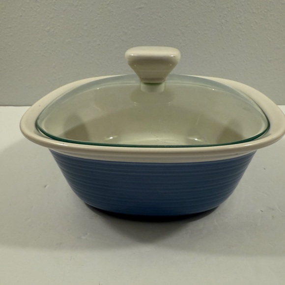 Corningware | Kitchen | Corningware Etch Stoneware Baking Dish Glass ...